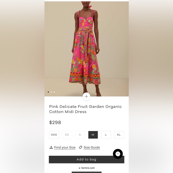 FARM Rio | Dresses | Nwt Farm Rio Pink Midi Dress | Poshmark